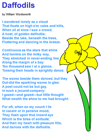 STUDY MATERIAL – DAFFODILS-William Wordsworth
